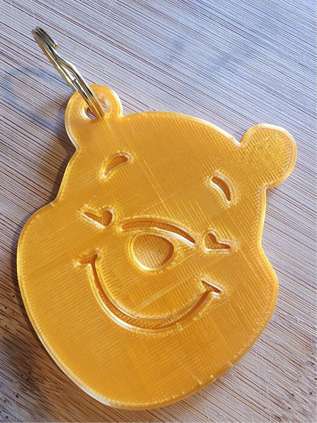 3D Printed Pooh Bear Keychain - Etsy