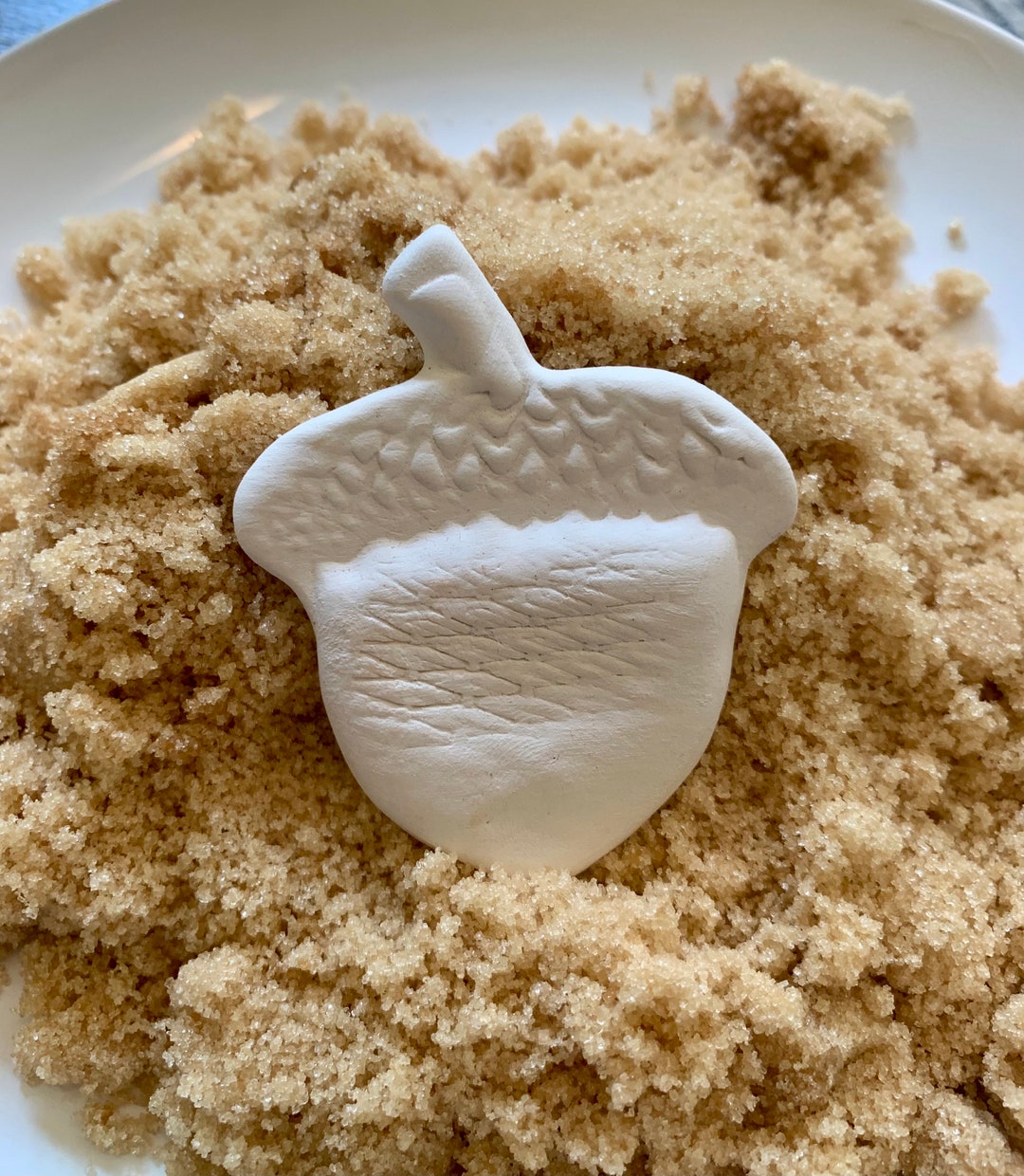 White Clay Acorn Brown Sugar Saver, Humidity Disk, Moisture Preserver ...