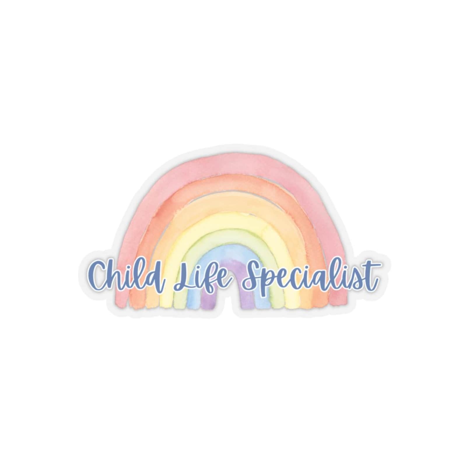 Child Life Specialist Rainbow Kiss-cut Stickers, Child Life Month ...