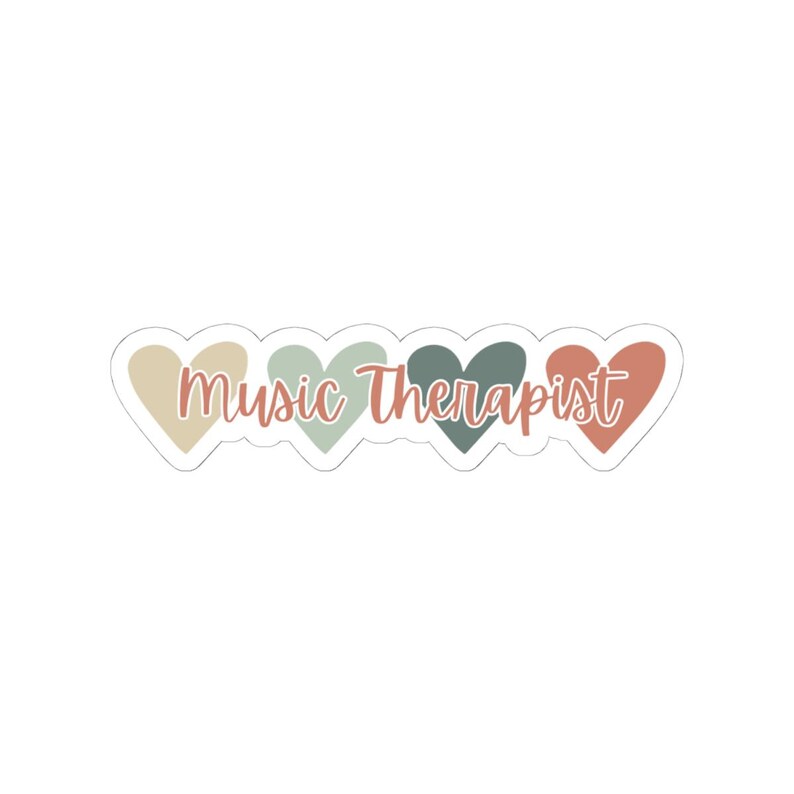Music Therapy Heart Stickers, Music Therapy Month, Notebook/clipboard ...