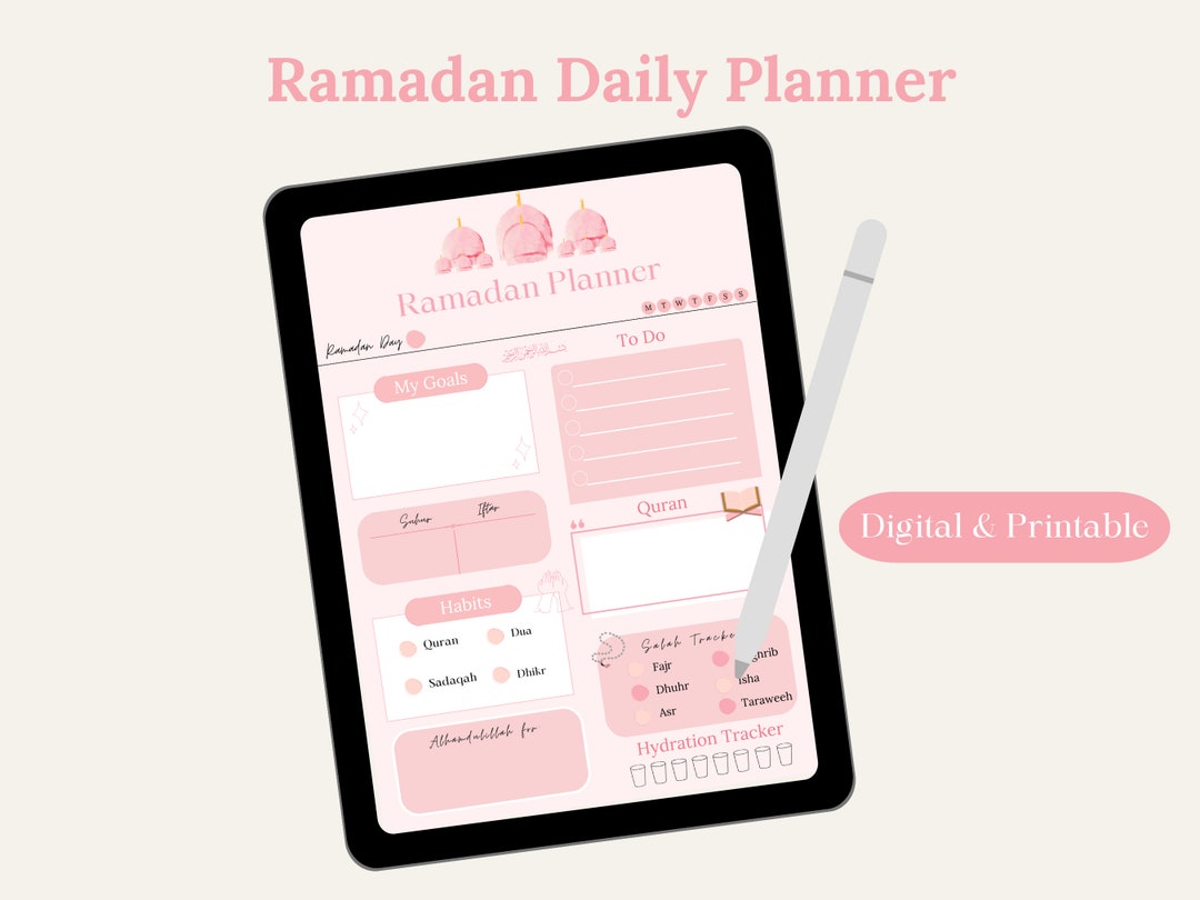 Ramadan Planner, Ramadan Planner PDF, Ramadan Digital Planner ...