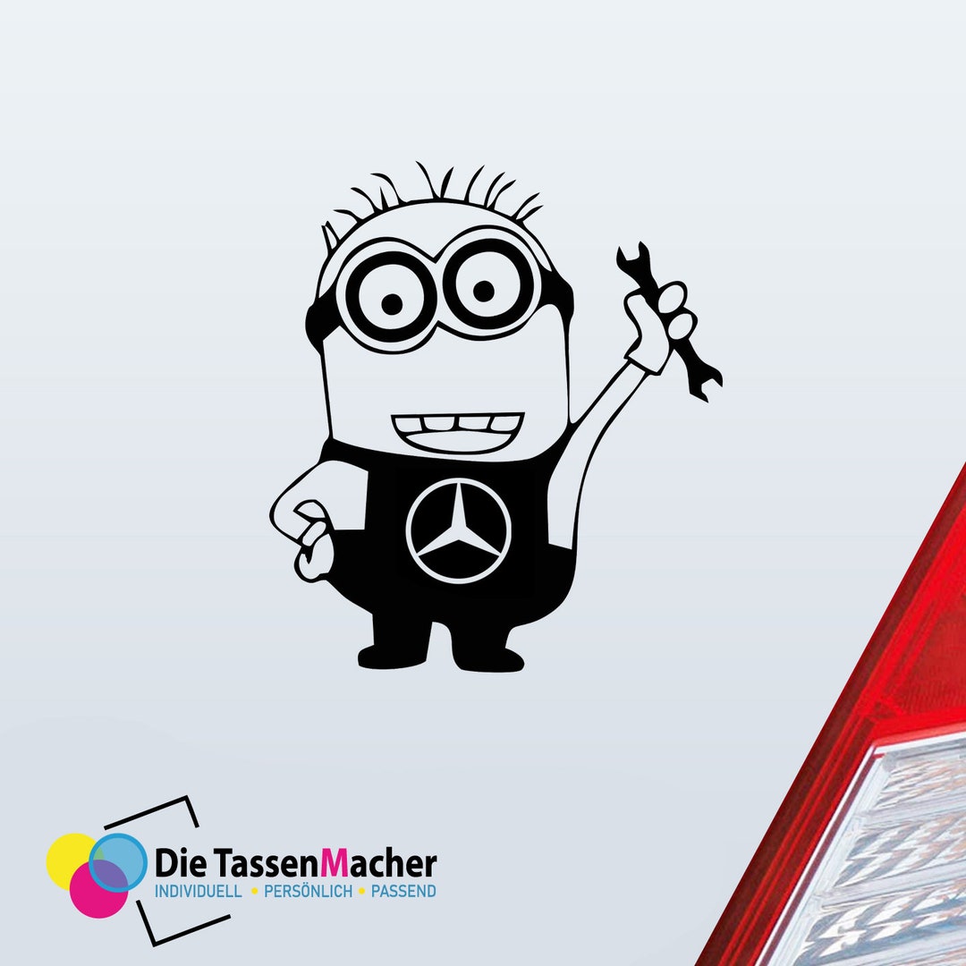 Minion Mercedes-benz Sticker Car Sticker Tuning - Etsy