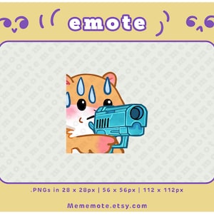 5 X Hamster Emote for Twitch, Discord, Youtube, Kick | Monkagun Peace ...