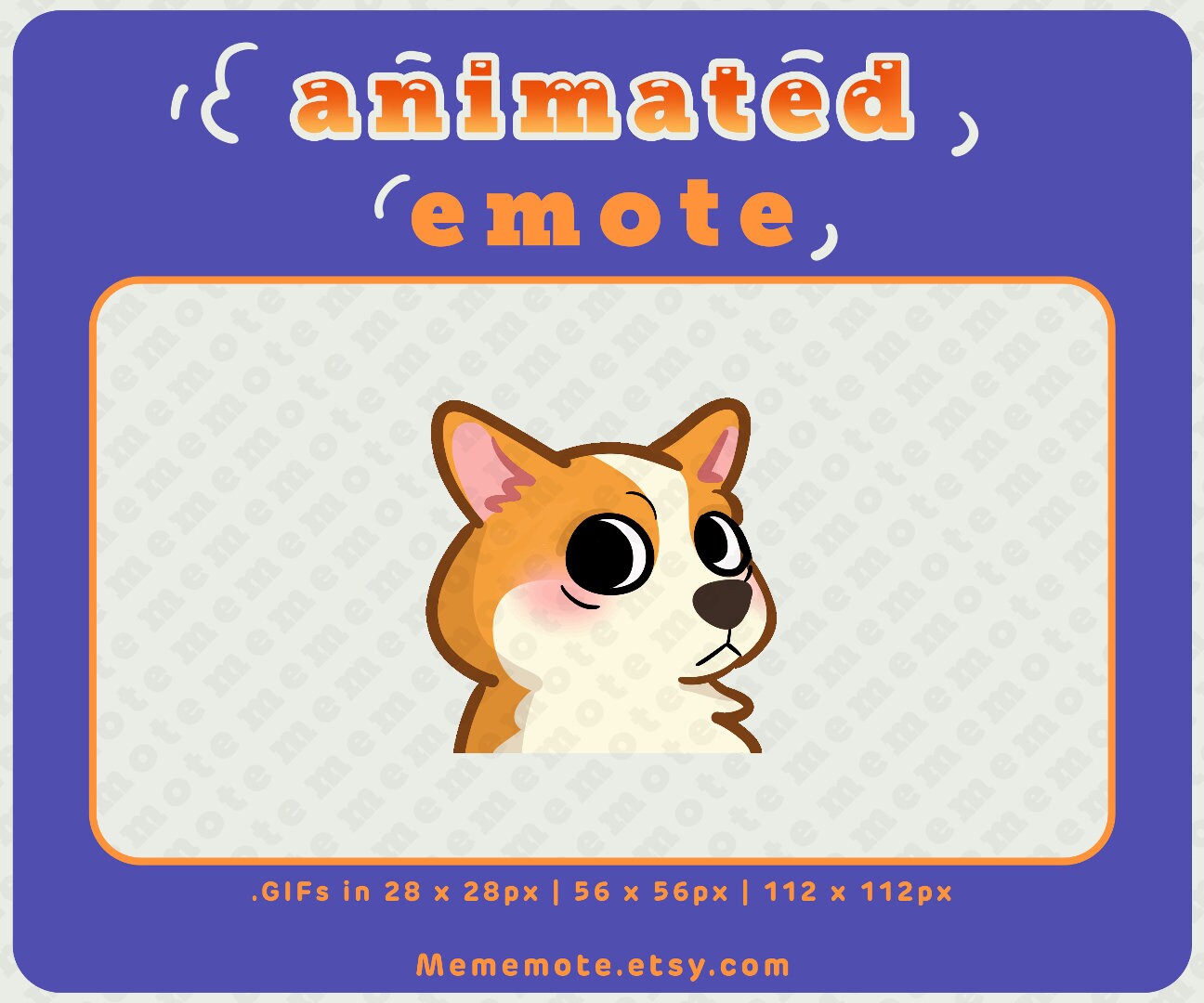 5 X Corgi Dog ANIMATED Emote for Twitch, Discord, Youtube, Kick ...