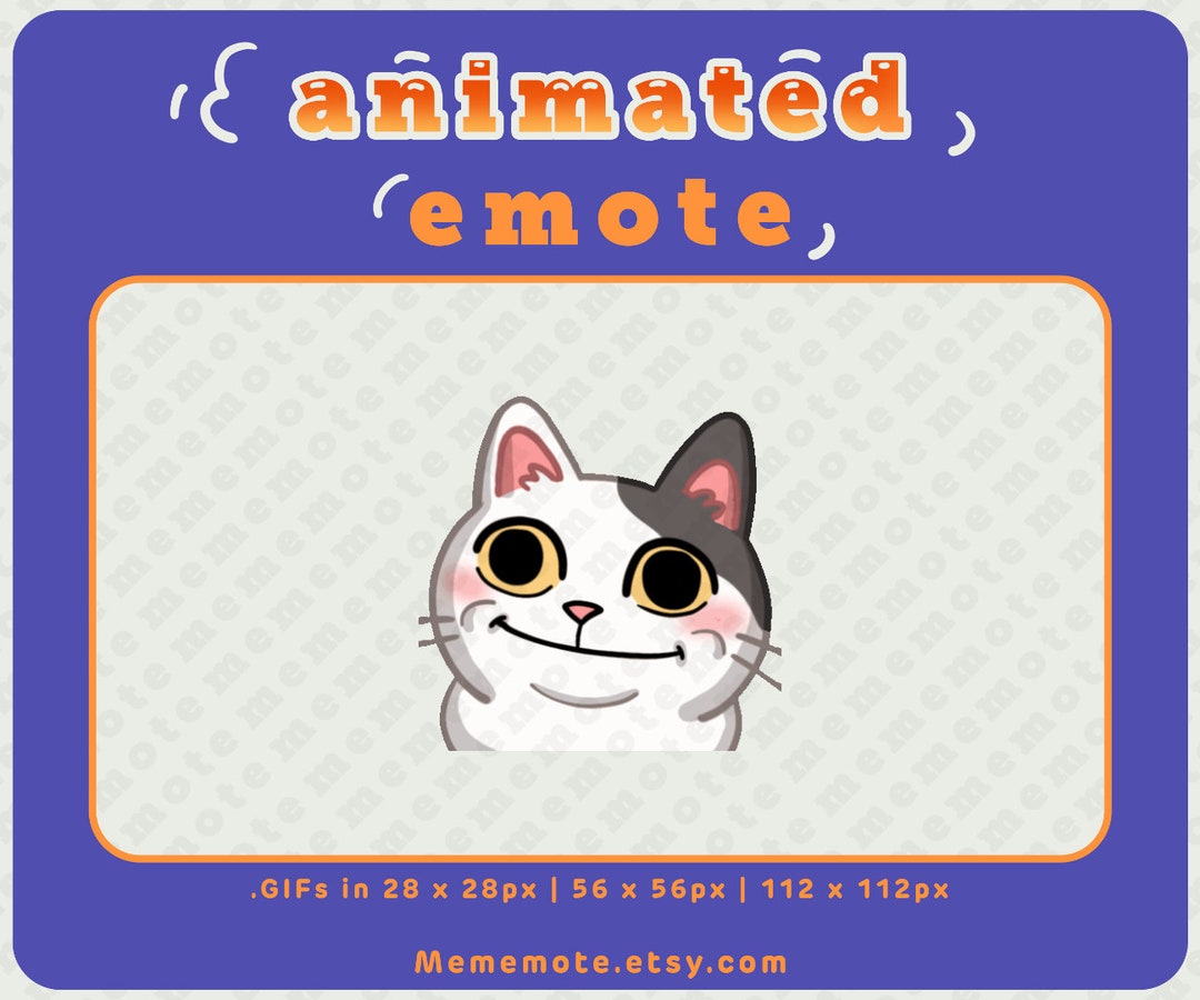 Polite Cat ANIMATED Emote for Twitch, Discord, Youtube, Kick| ID#A0033 ...