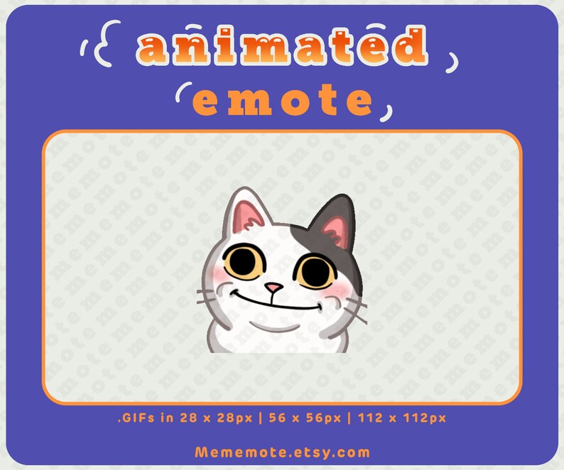 Polite Cat ANIMATED Emote for Twitch, Discord, Youtube, Kick| ID#A0033 ...
