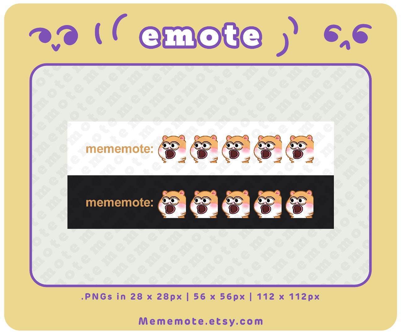 POGGERS Hamster Emote for Twitch, Discord, Youtube, Kick| ID#0088 - Etsy