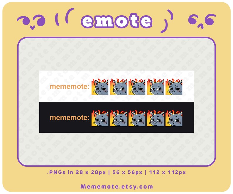Disaster Girl White Cat Meme Emote for Twitch, Discord, Youtube, Kick ...