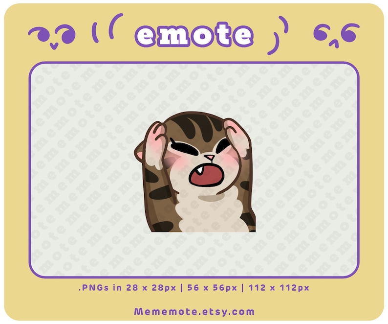 5 X Tabby Cat Emote Pack for Twitch, Discord, Youtube, Kick | Evil Cat ...
