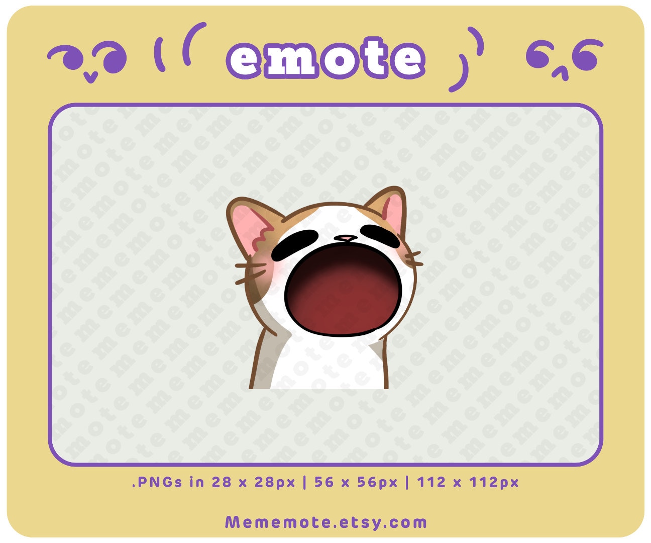 5 X Cat Meme Emote Pack for Twitch, Discord, Youtube, Kick HUH, Polite ...