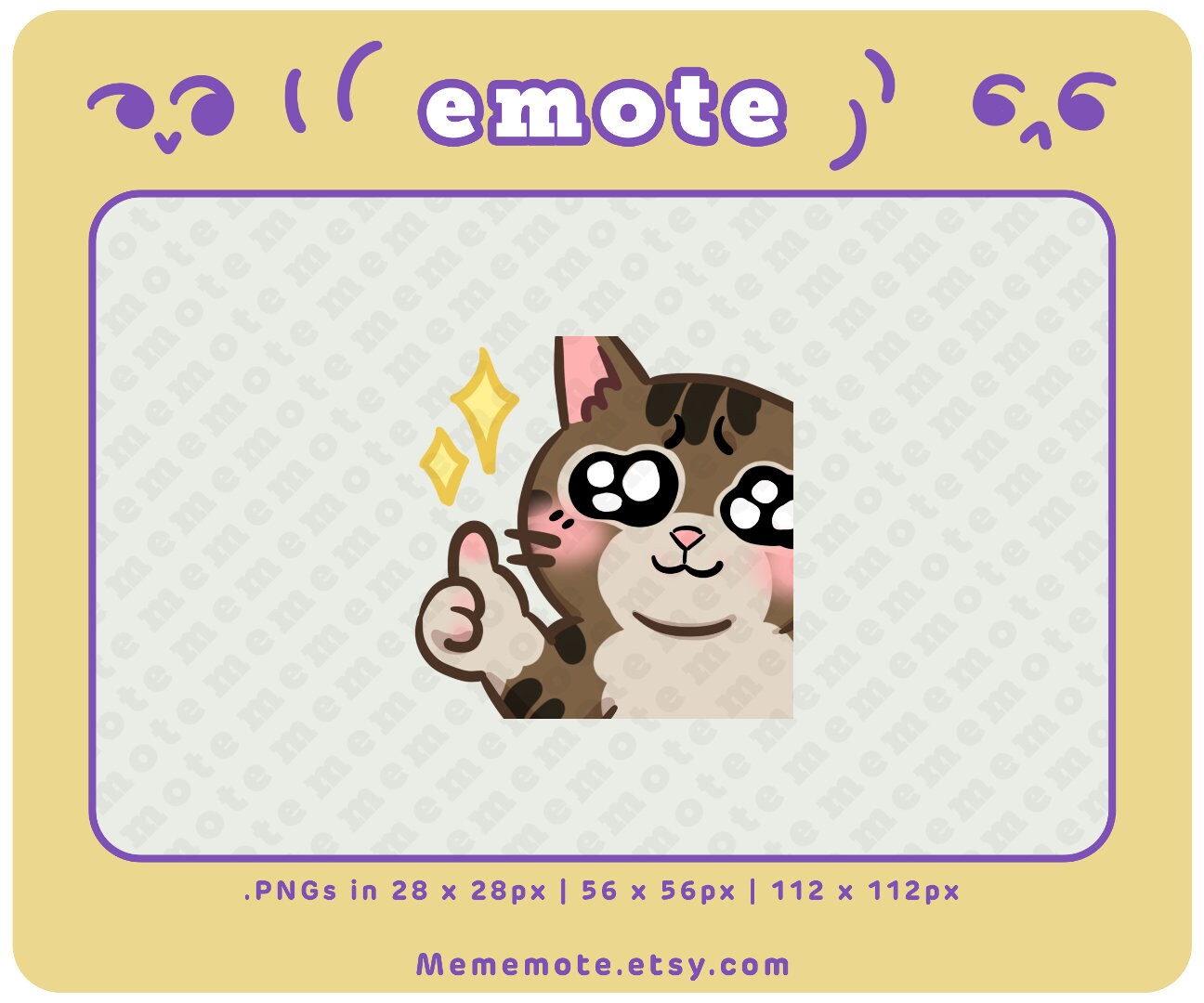 5 x Tabby Cat Emote Pack para Twitch, Discord, YouTube, Kick / Pop Cat ...