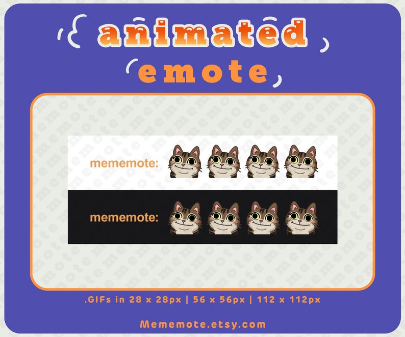 Tabby Polite Smile ANIMATED Cat Emote for Twitch, Discord, Youtube ...