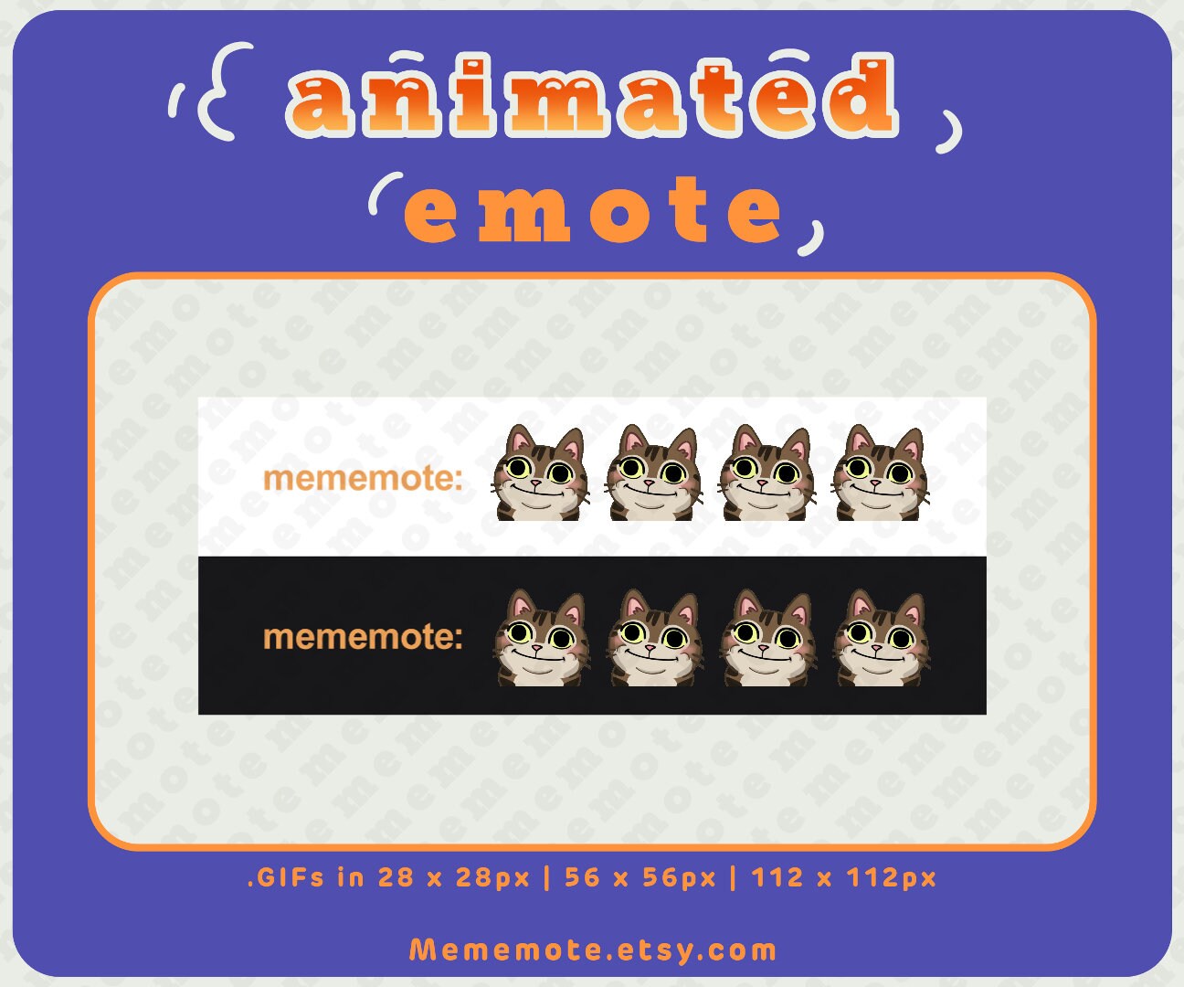 Tabby Polite Smile ANIMATED Cat Emote for Twitch, Discord, Youtube ...