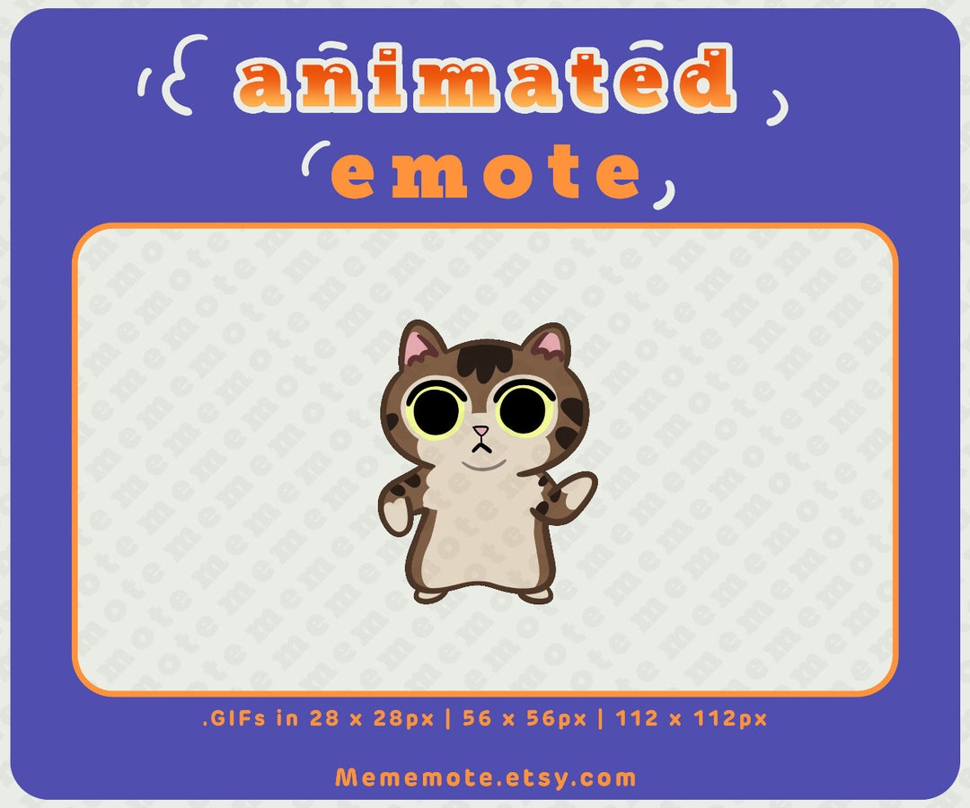 Tabby Cat Dancing ANIMATED Emote for Twitch, Discord, Youtube, Kick| ID ...