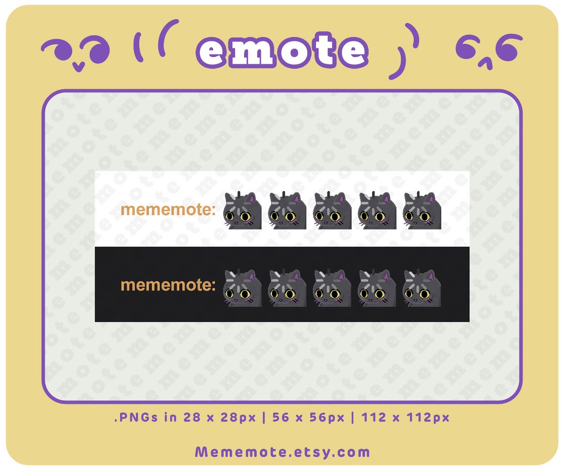 Black Cat Loading Emote for Twitch, Discord, Youtube, Kick| ID#0023 - Etsy