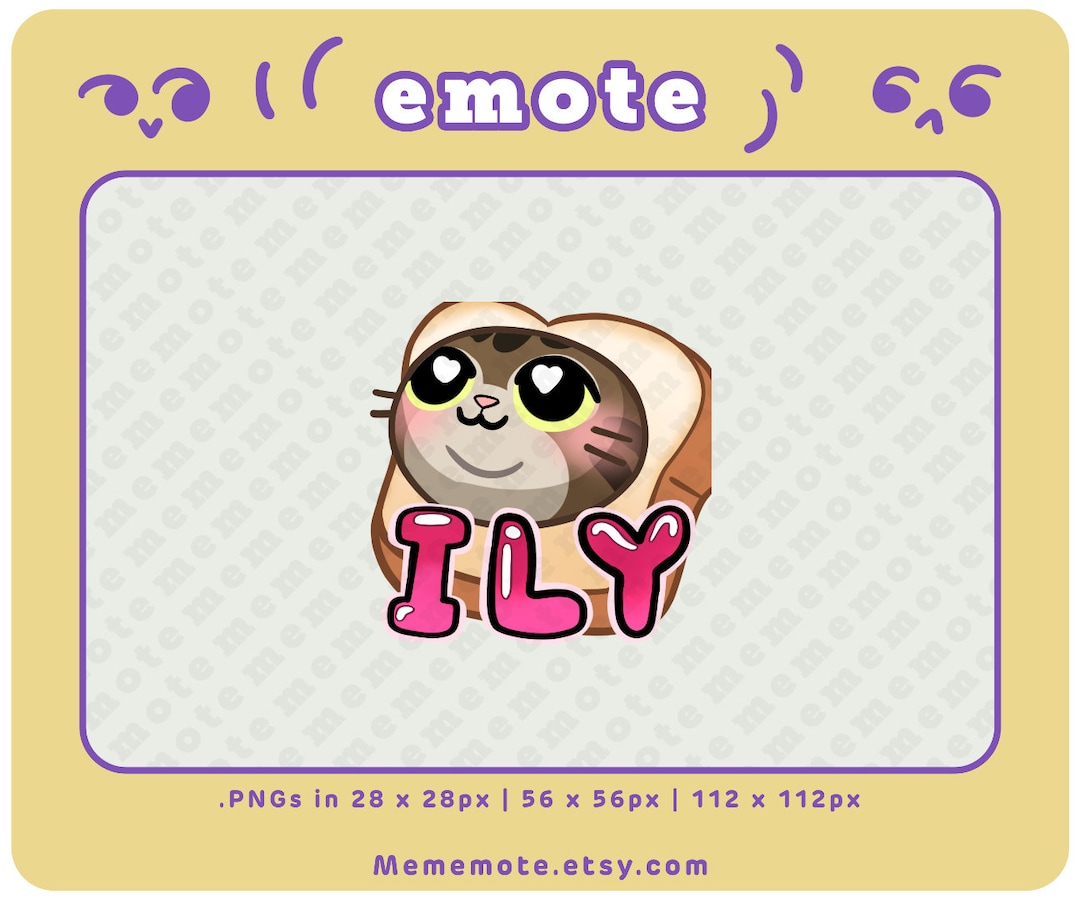 Tabby I Loaf You Cat Emote for Twitch, Discord, Youtube, Kick| ID#0020 - Etsy