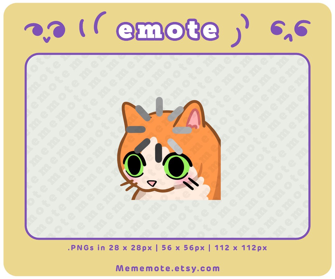 Orange Cat Loading Emote for Twitch, Discord, Youtube, Kick| ID#0025 - Etsy