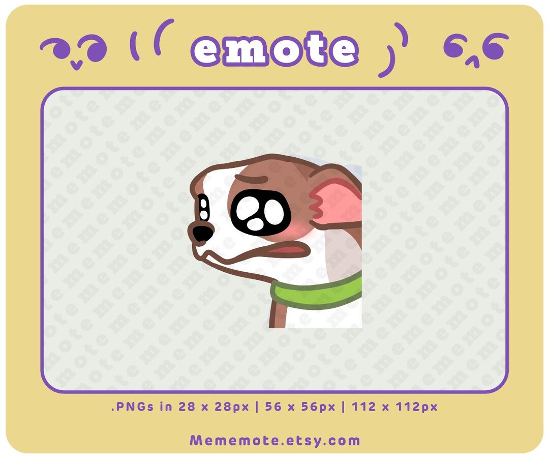 Sobbing Dog Emote for Twitch, Discord, Youtube, Kick| ID#0127 - Etsy