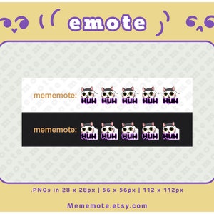 HUH Cat Emote for Twitch, Discord, Youtube, Kick| ID#0040 - Etsy