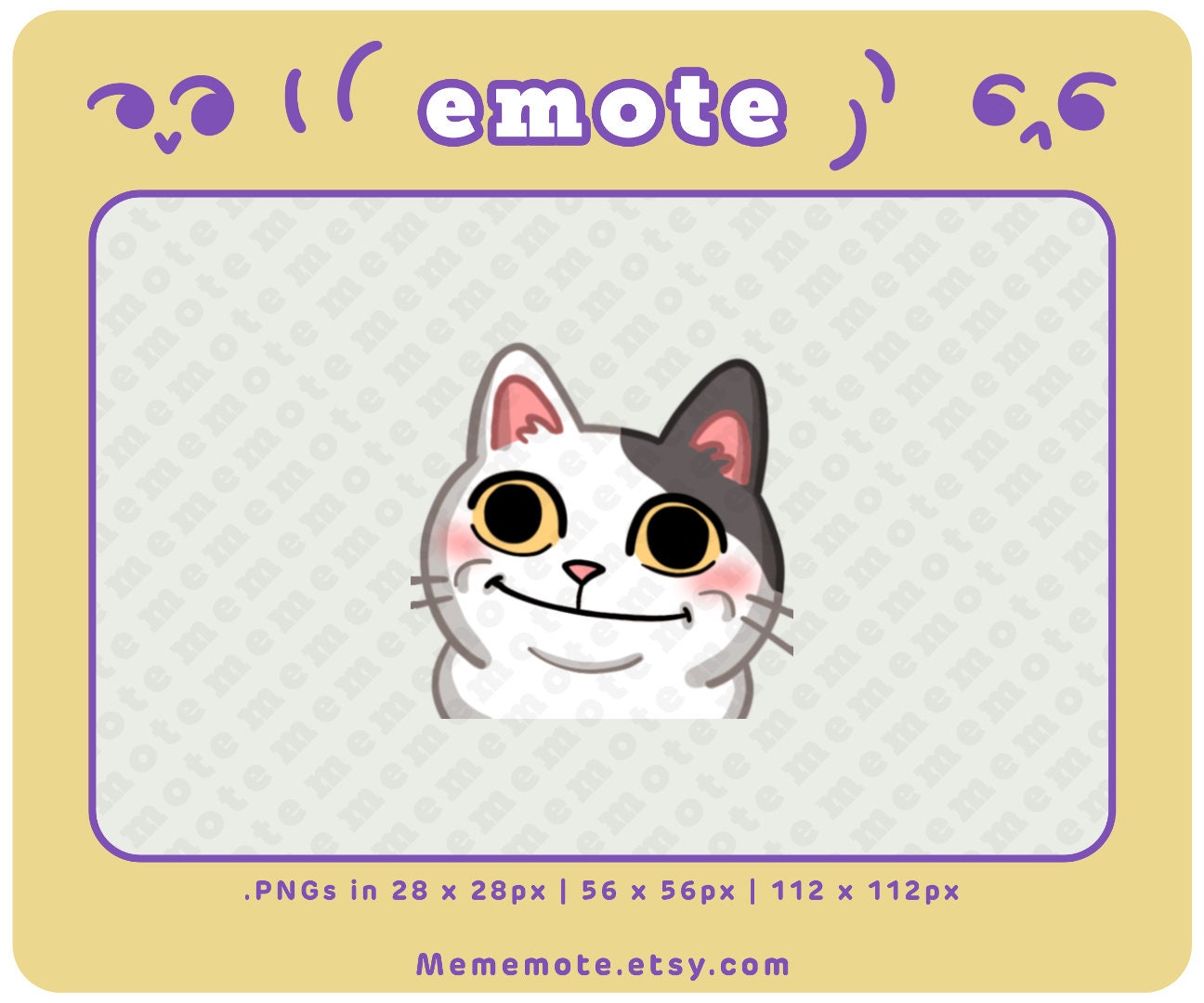 5 X Cat Meme Emote Pack for Twitch, Discord, Youtube, Kick HUH, Polite ...