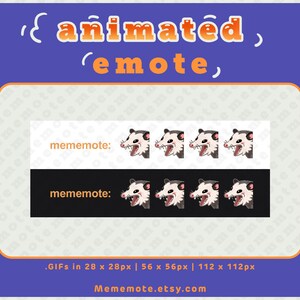 Screaming Opossum ANIMATED Emote for Twitch, Discord, Youtube, Kick| ID ...