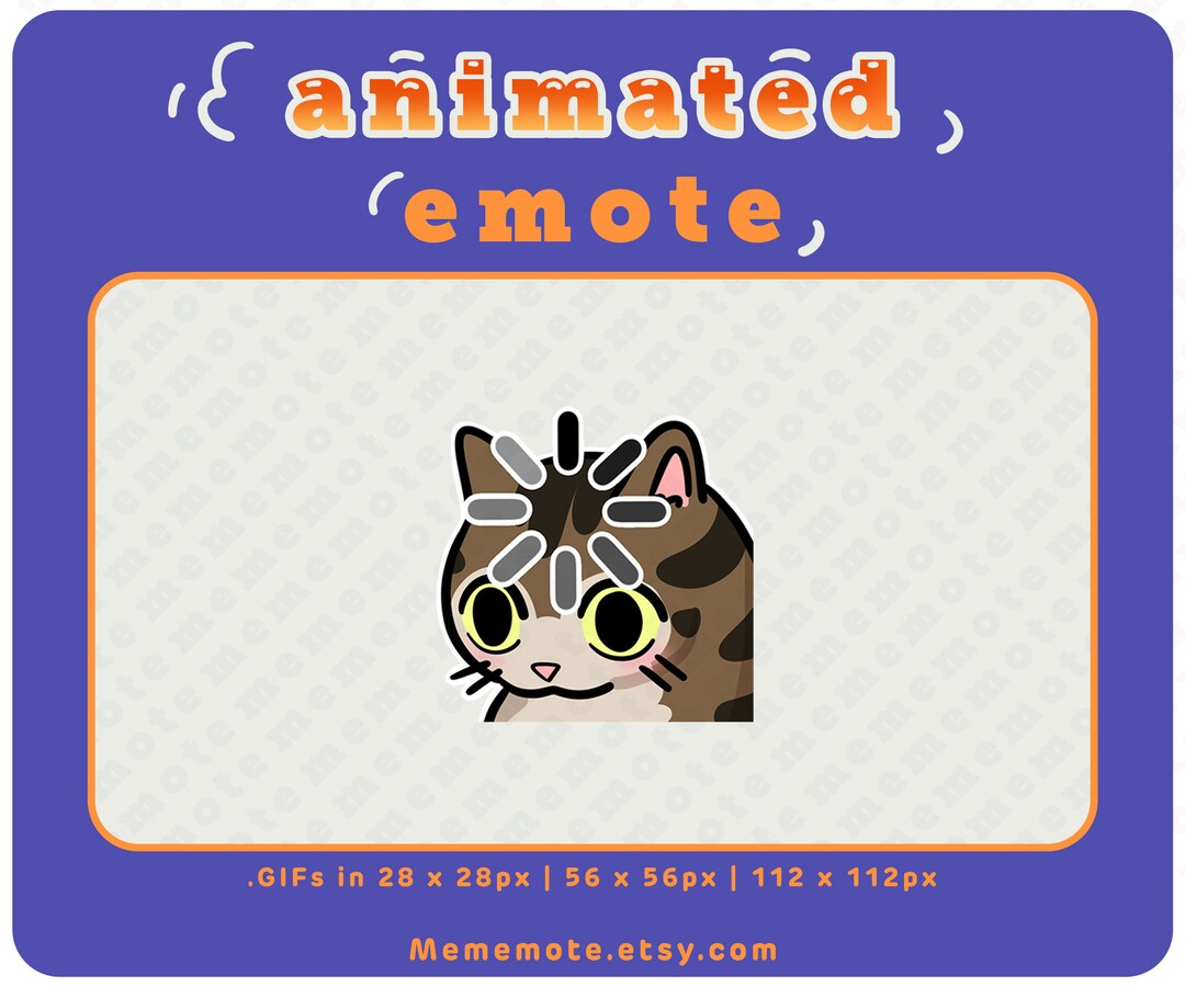 Animated Tabby Cat Loading Meme Emote for Twitch, Discord, Youtube ...