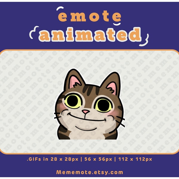Cat Smile Emote - Etsy