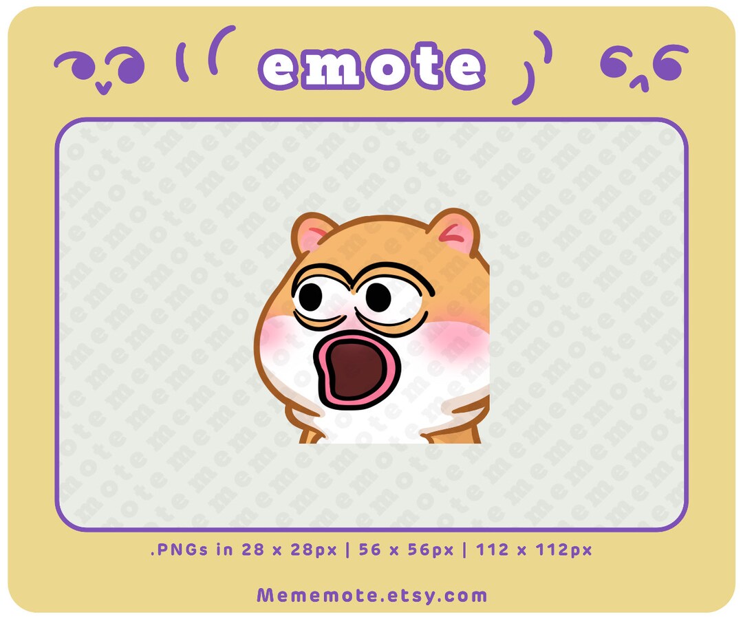 POGGERS Hamster Emote for Twitch, Discord, Youtube, Kick| ID#0088 - Etsy