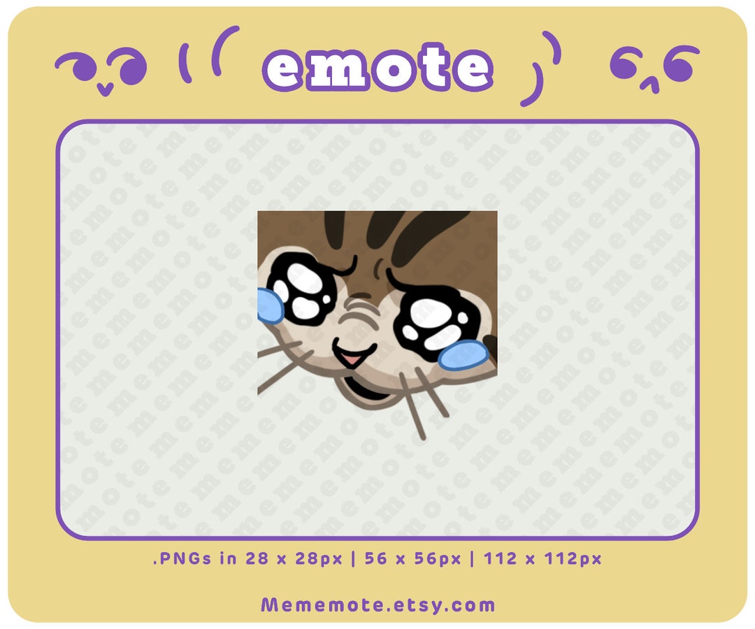 Tabby Rage Crying Cat Emote for Twitch, Discord, Youtube, Kick| ID#0056 ...