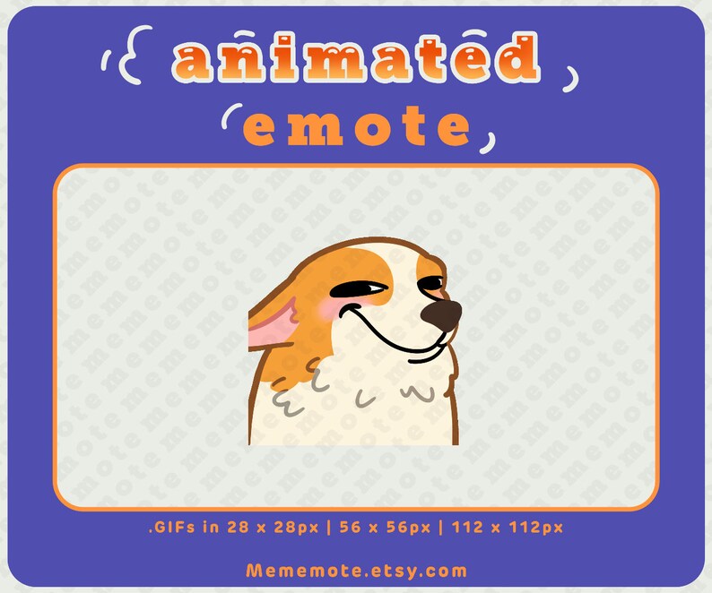 5 X Corgi Dog ANIMATED Emote for Twitch, Discord, Youtube, Kick ...
