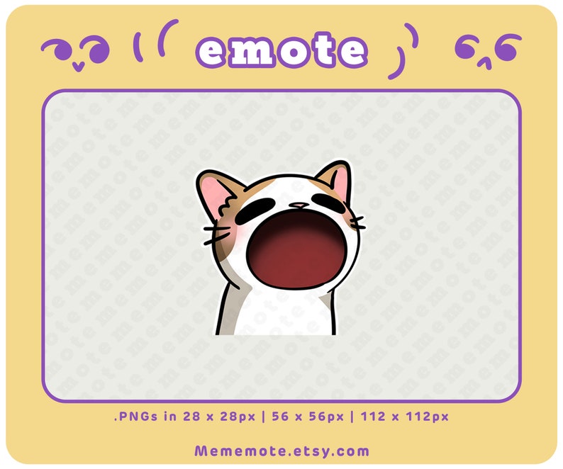 Pop Cat Meme Emote for Twitch, Discord, Youtube - Etsy