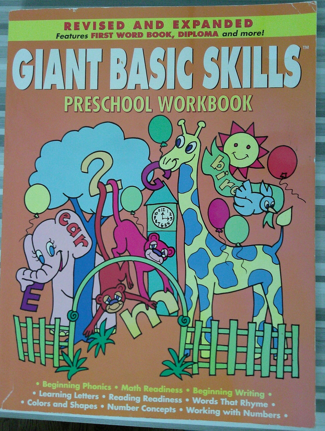 Giant Basic Skills Preschool Workbook - Etsy