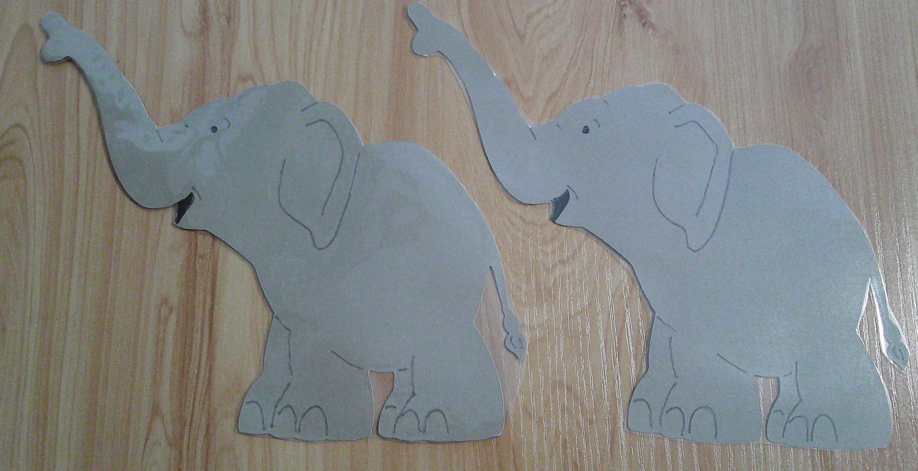 5 Little Elephants Song Props - Etsy