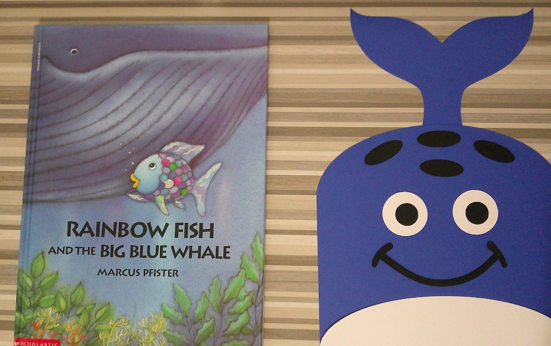 Rainbow Fish and the Big Blue Whale Book With Whale Hat - Etsy