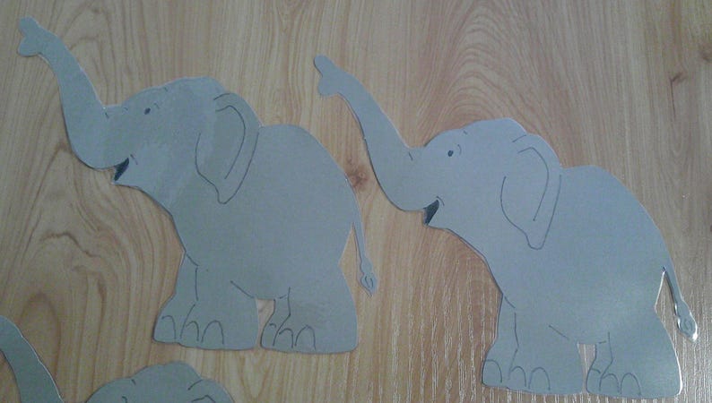 5 Little Elephants Song Props - Etsy