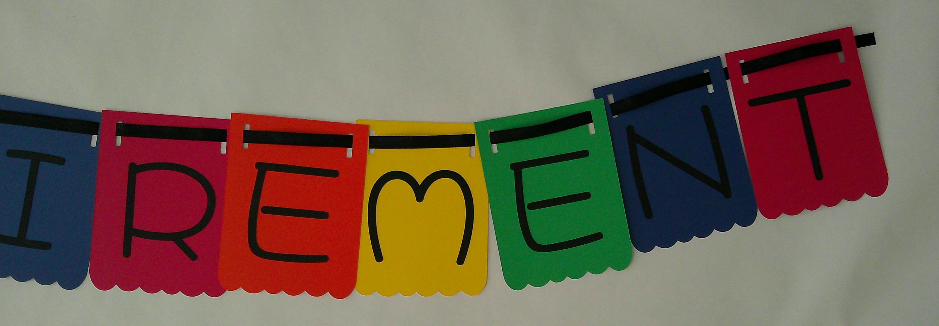 Rainbow Retirement Banner & Cake Topper - Etsy