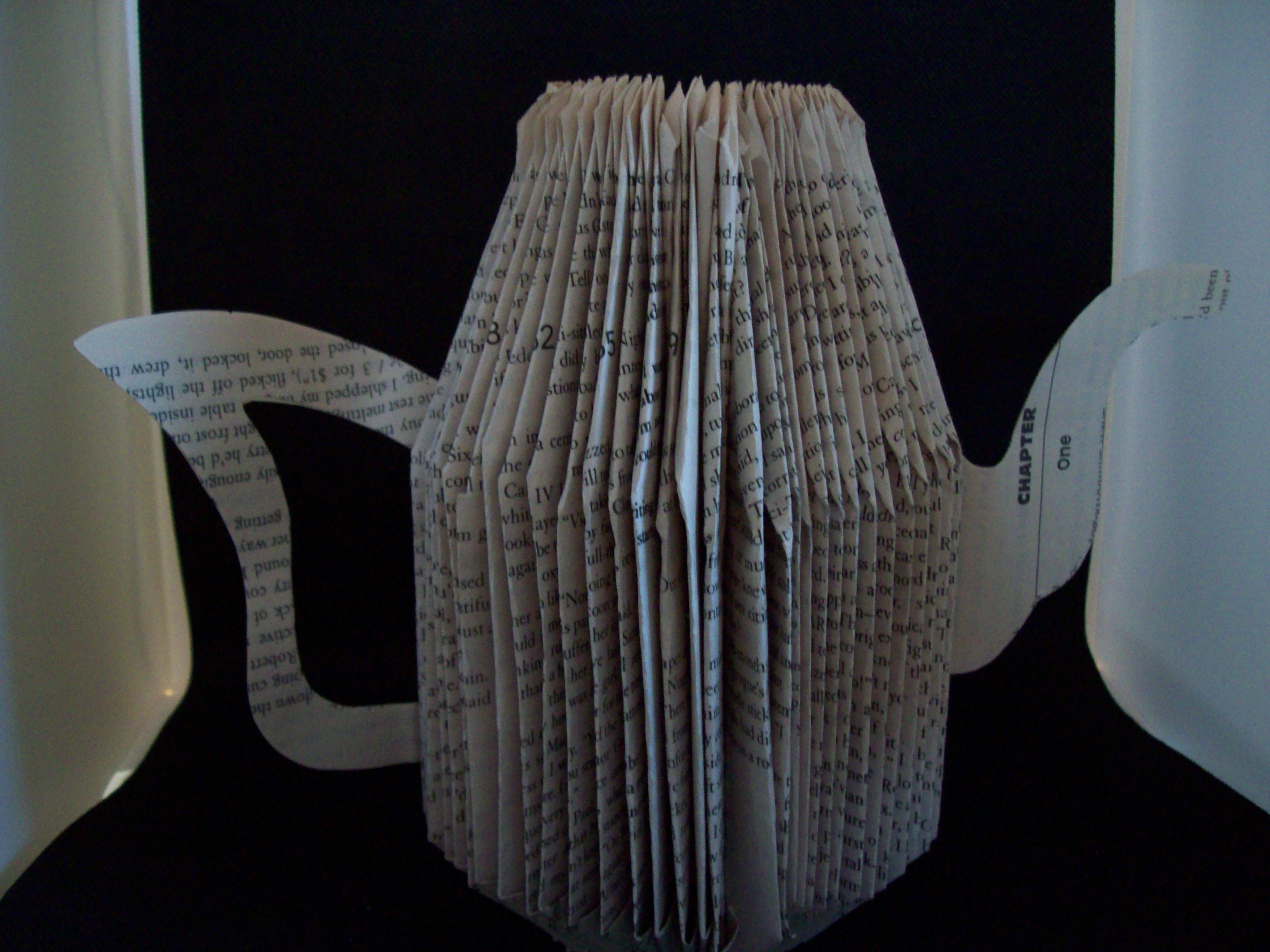 Teapot and Teacup Book Art - Etsy