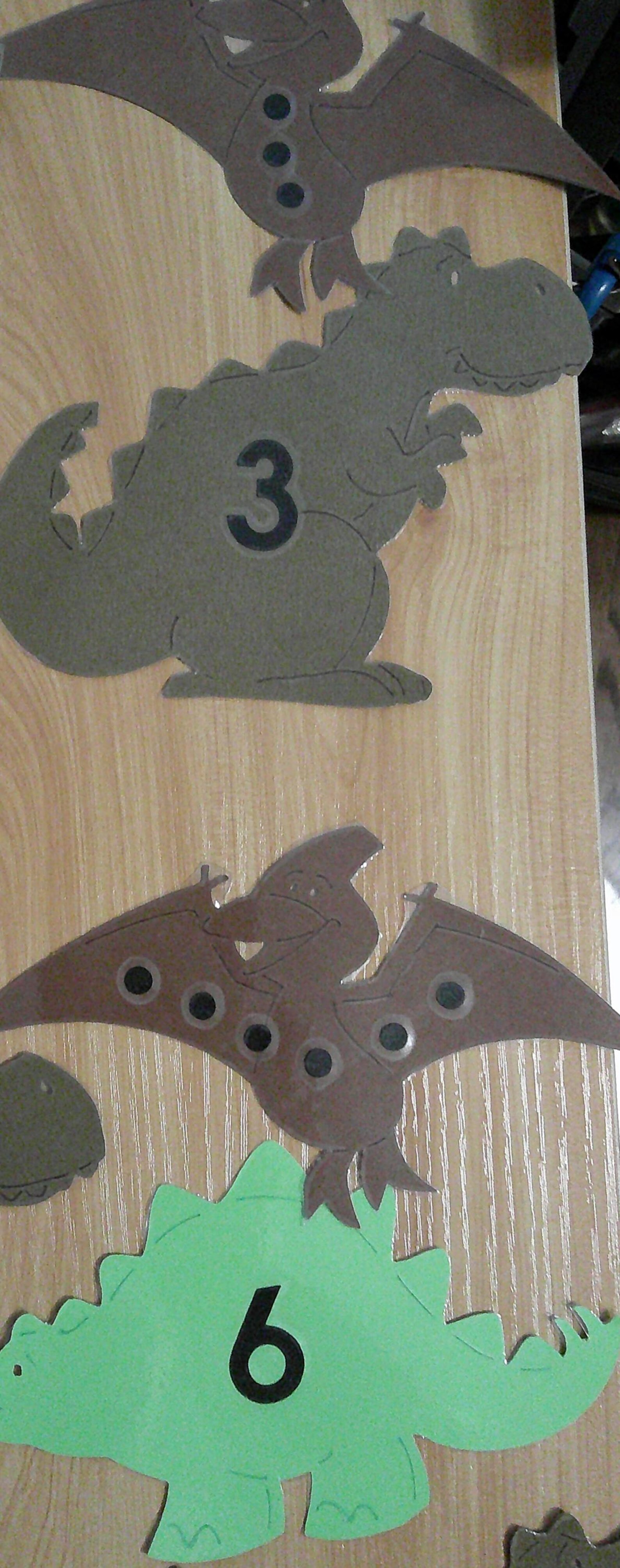 Dinosaur Counting Match Game - Etsy