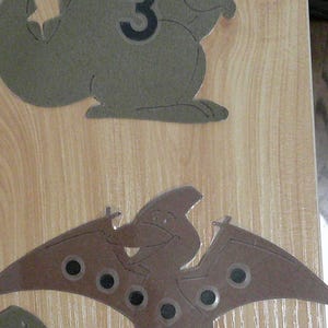 Dinosaur Counting Match Game - Etsy