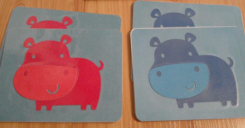 Hippo Color Match Game - Etsy