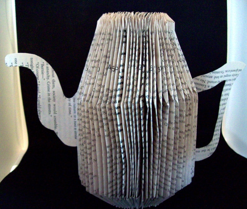 Teapot and Teacup Book Art - Etsy