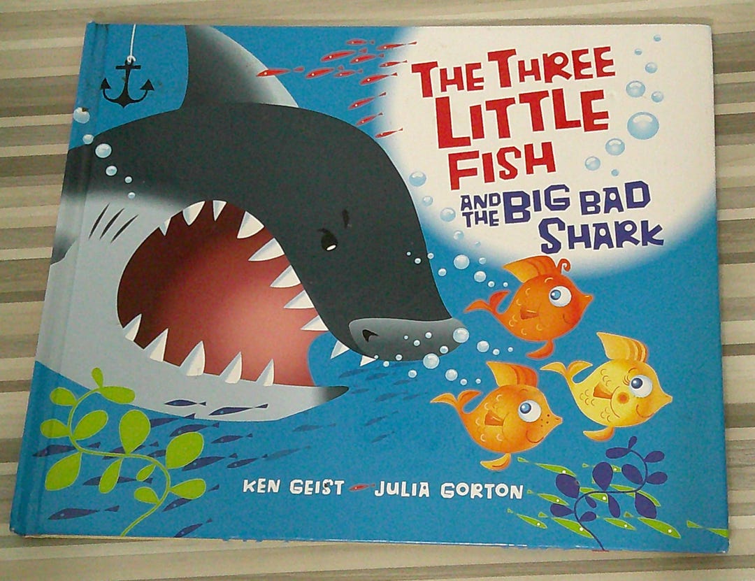 The Three Little Fish and the Big Bad Shark Book & Shark Hat Craft ...
