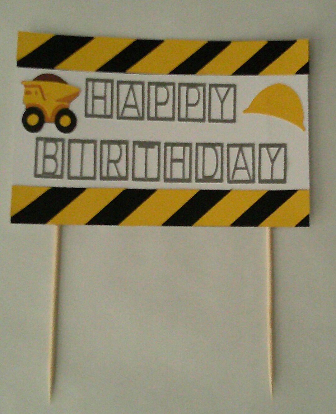Construction Birthday Banner & Cake Topper - Etsy