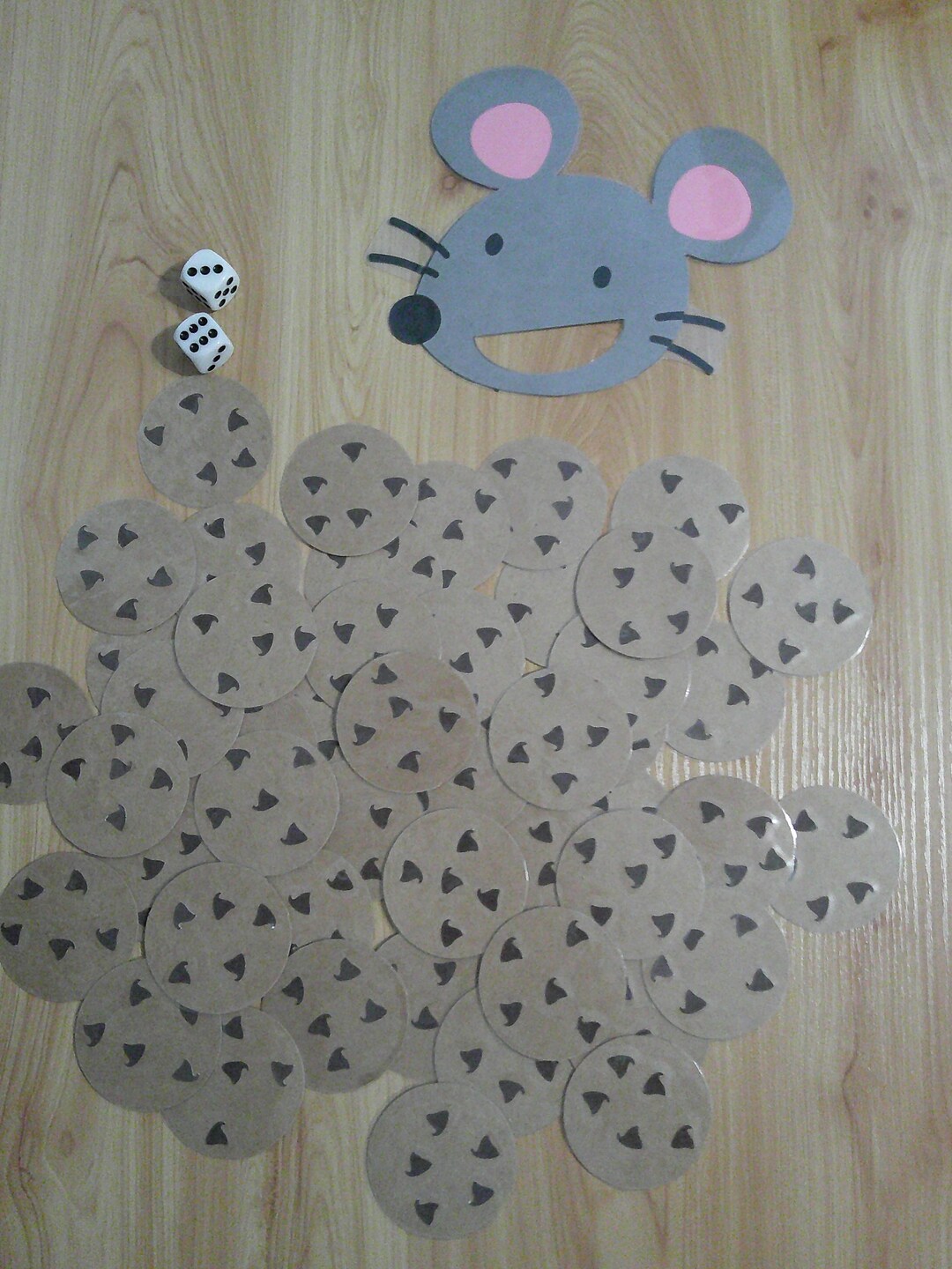 Mouse & Cookie Counting Game - Etsy