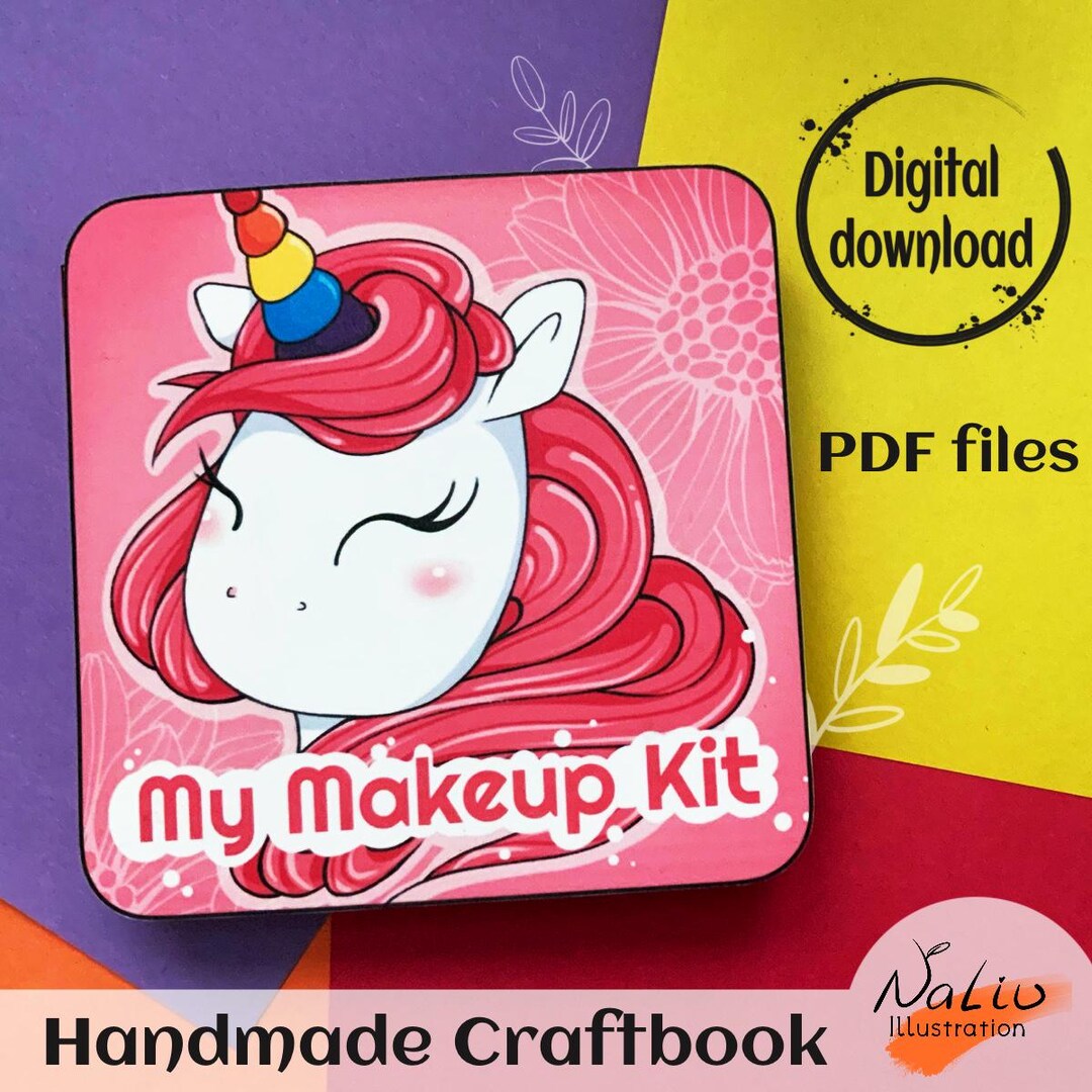 Printable Quiet Book, Paper Craft for Kids, Kids Makeup Toy, DIY Book ...