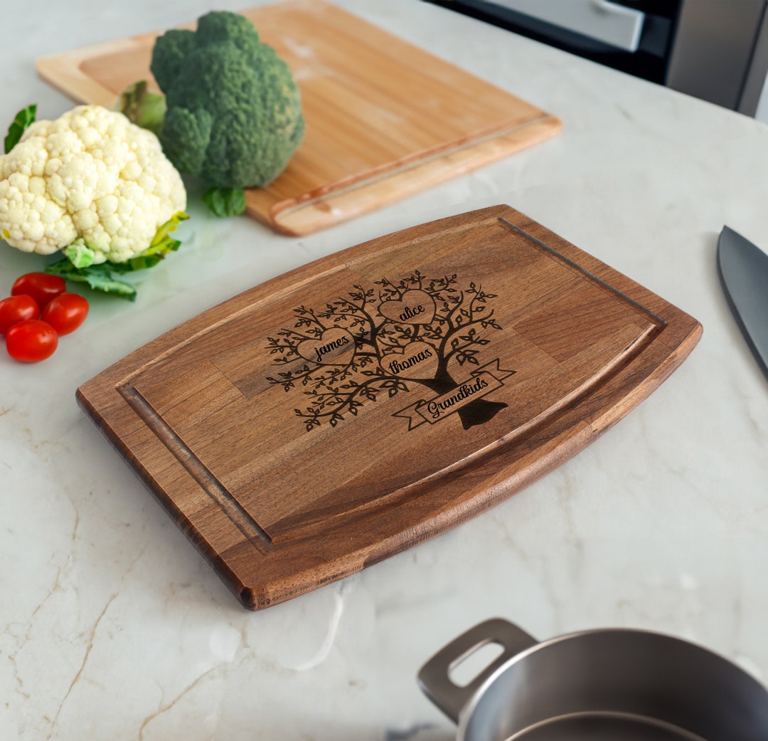 Family Tree Cutting Board, Personalized Cutting Board, Custom Cutting ...