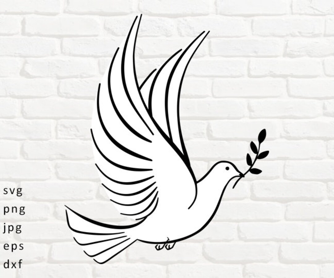Dove Svg, Png, Jpg, Eps, Dxf Digital Files for Cricut or Other CNC ...