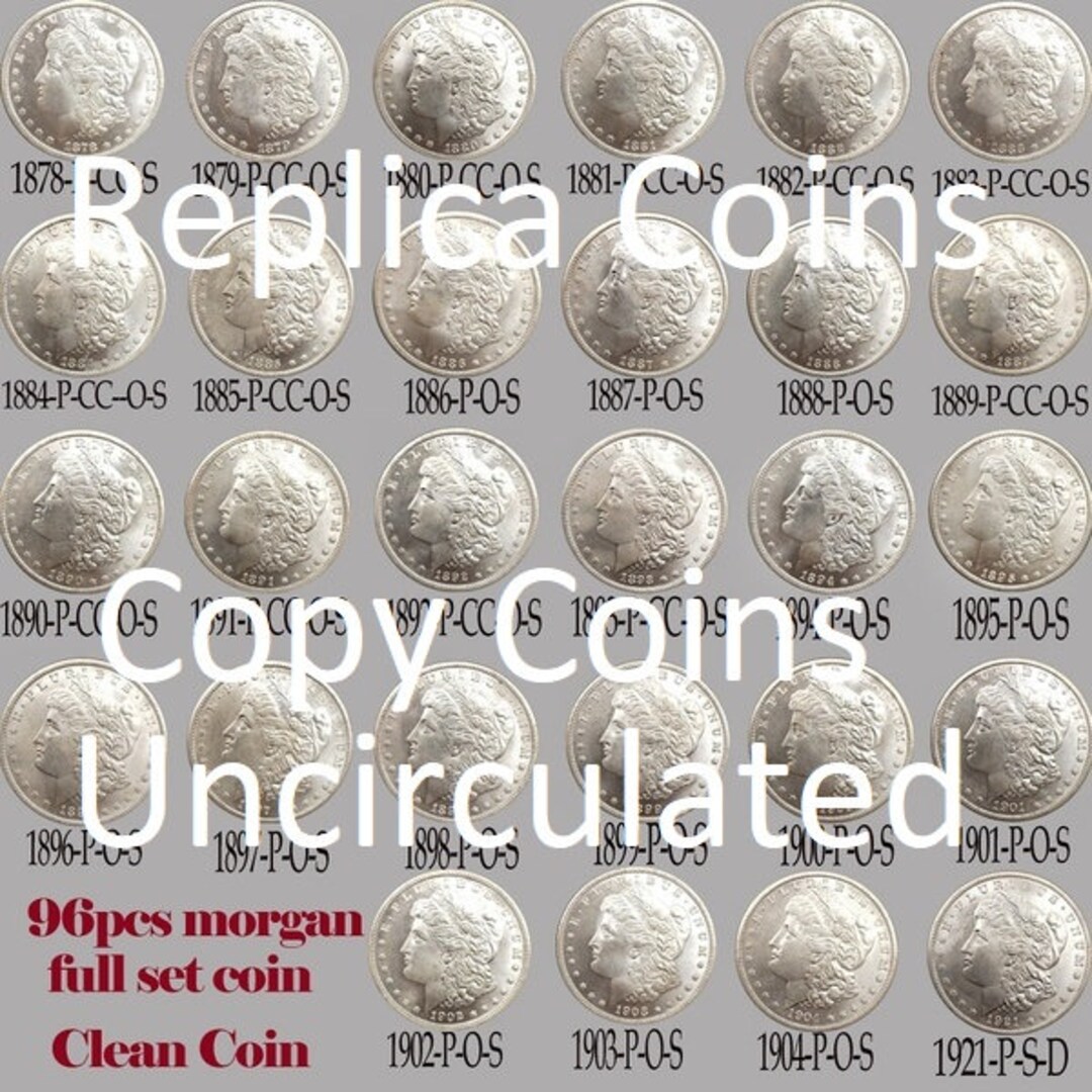 Morgan Dollar Complete Set 1878-1921 96 Coin Lot - Etsy