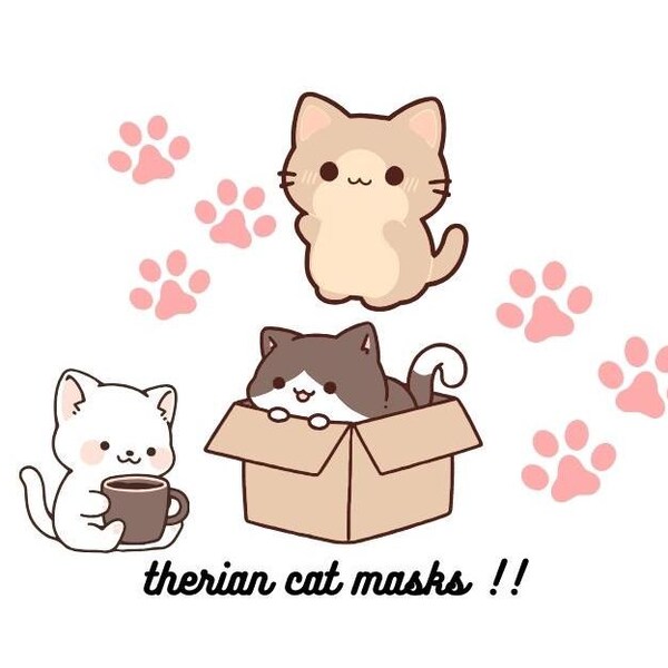 Cute Therian Cat Masks - Etsy