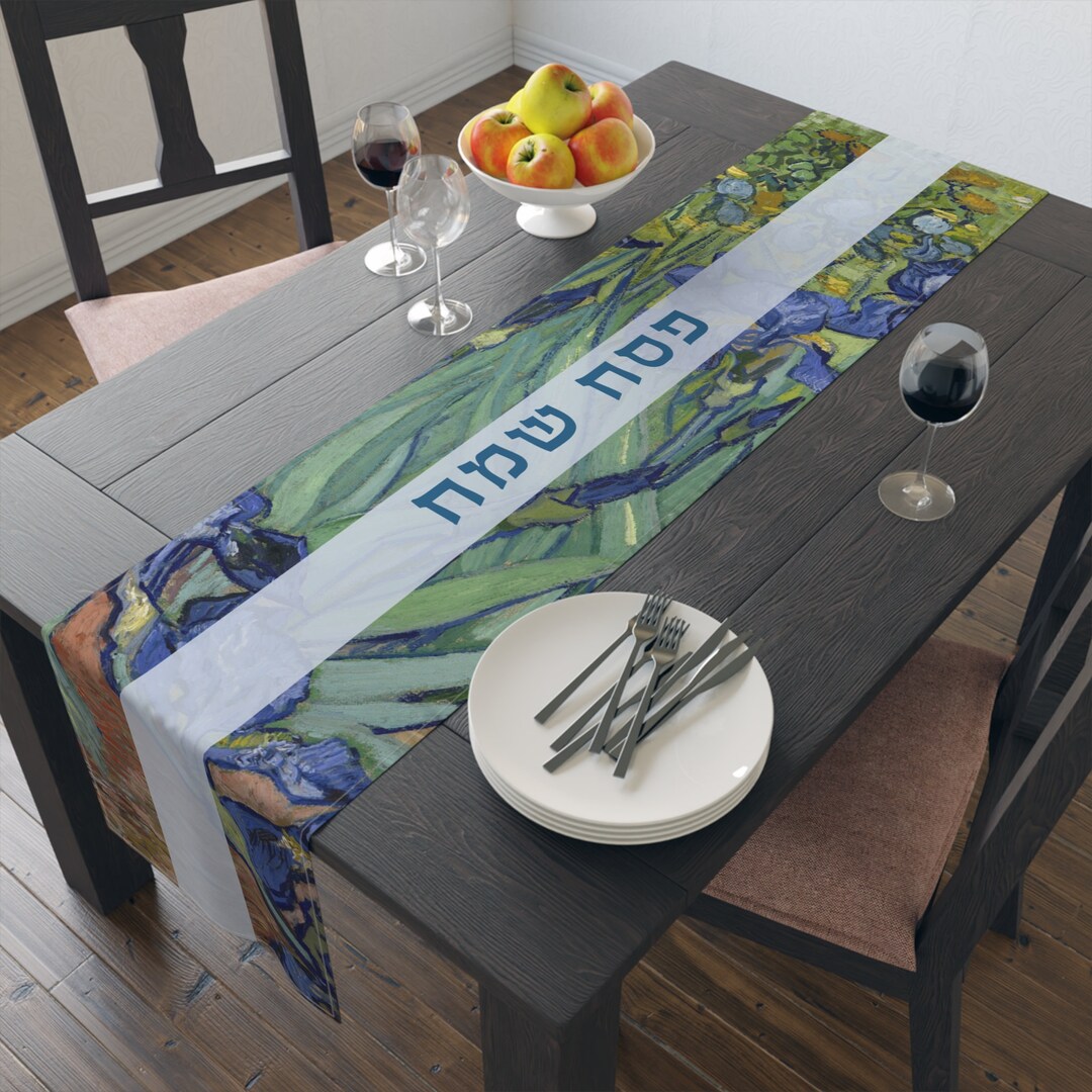 Passover Pesach Table Runner | Tablecloth | Decor Vintage Flower ...